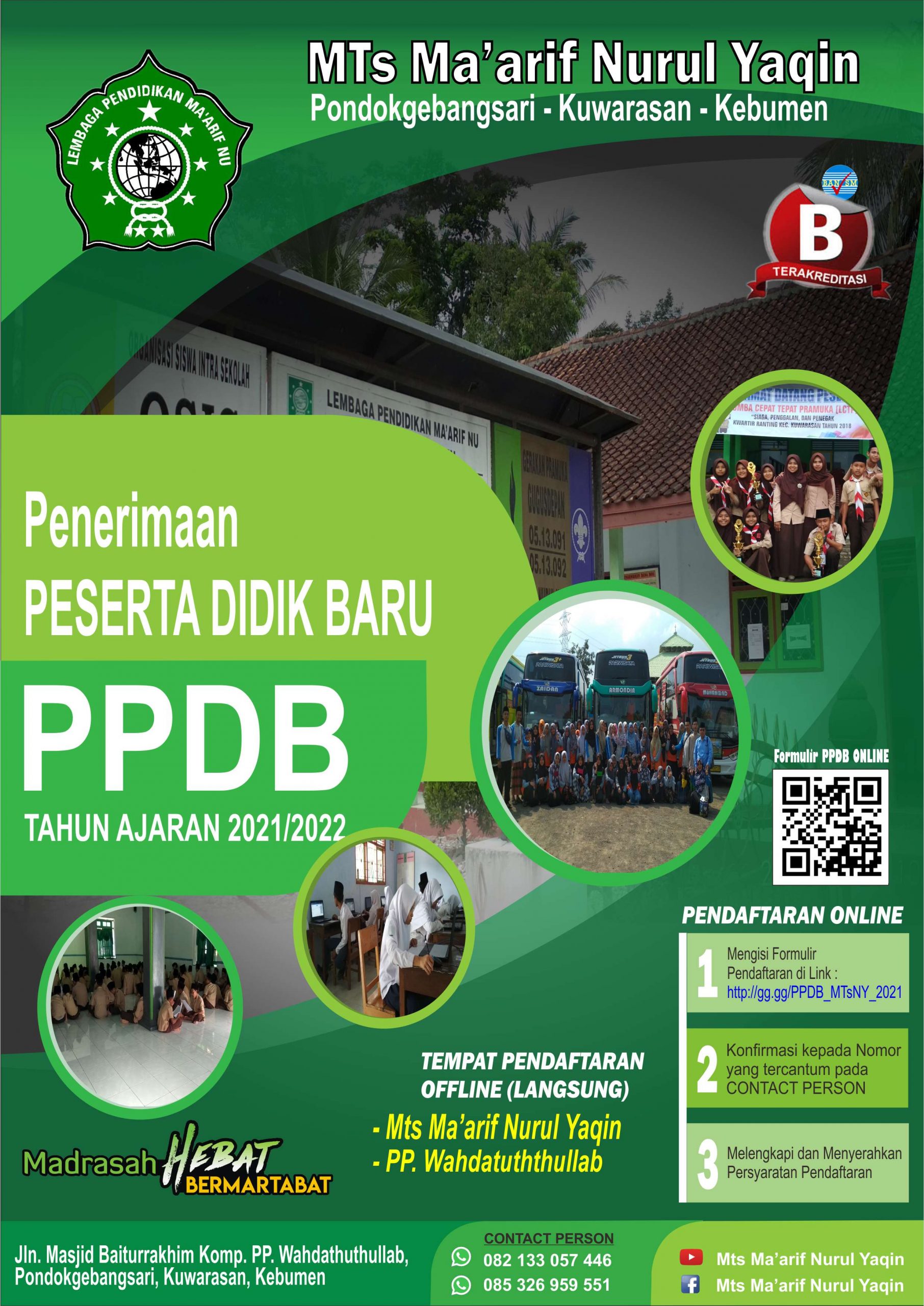 PPDB – MTs MAARIF NURUL YAQIN KUWARASAN